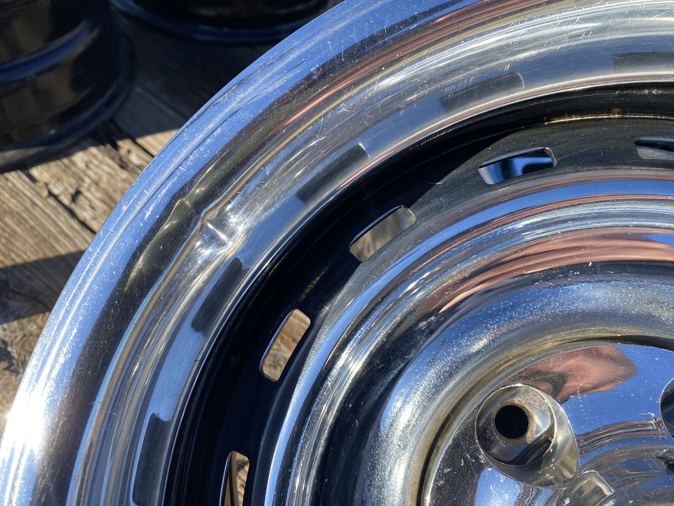 15x7 Chrome Rally Wheel Rim 70-81 Cordoba 300 Dodge Polara Plymouth ...