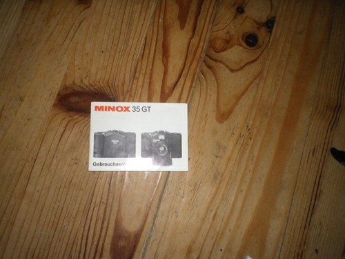minox 35 gt notice en allamand 35 pages | eBay