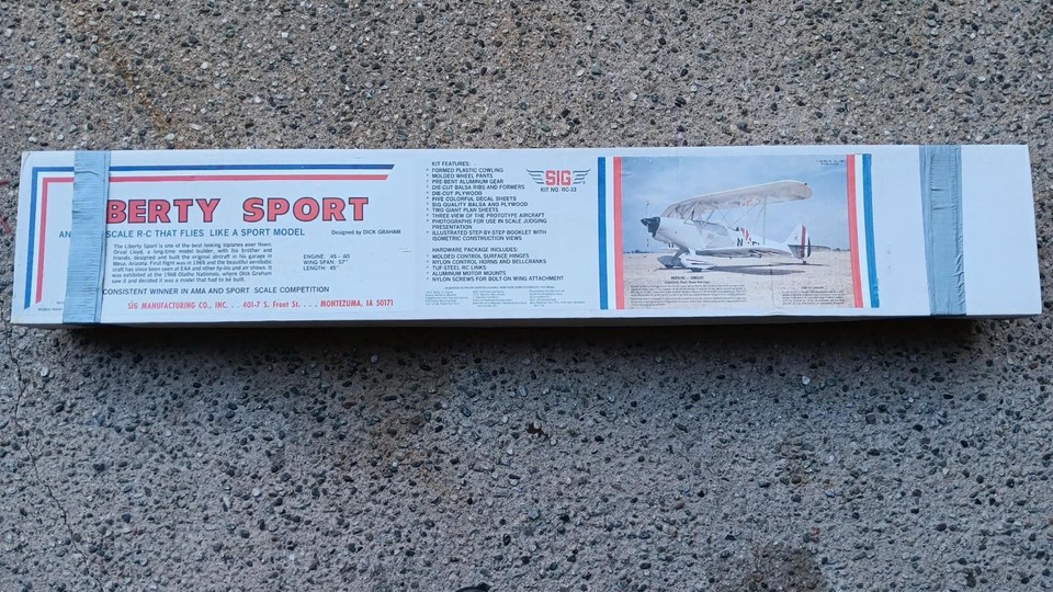 Sig Liberty Sport wood radio control model airplane kit | eBay