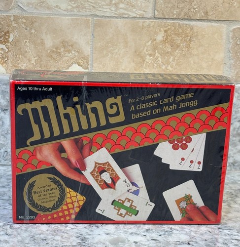 Vintage Sealed 1983 MHING Card Game BASED on MAH JONGG Suntex Int'l ...