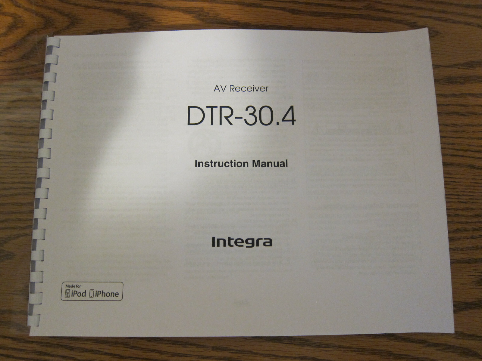 Integra dtr-30.4 av receiver operating instructions user manual | eBay