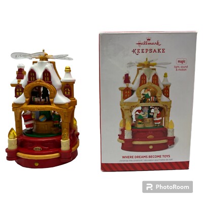 2014 Hallmark Keepsake Tabletop Ornament Where Dreams Become Toys Magic ...