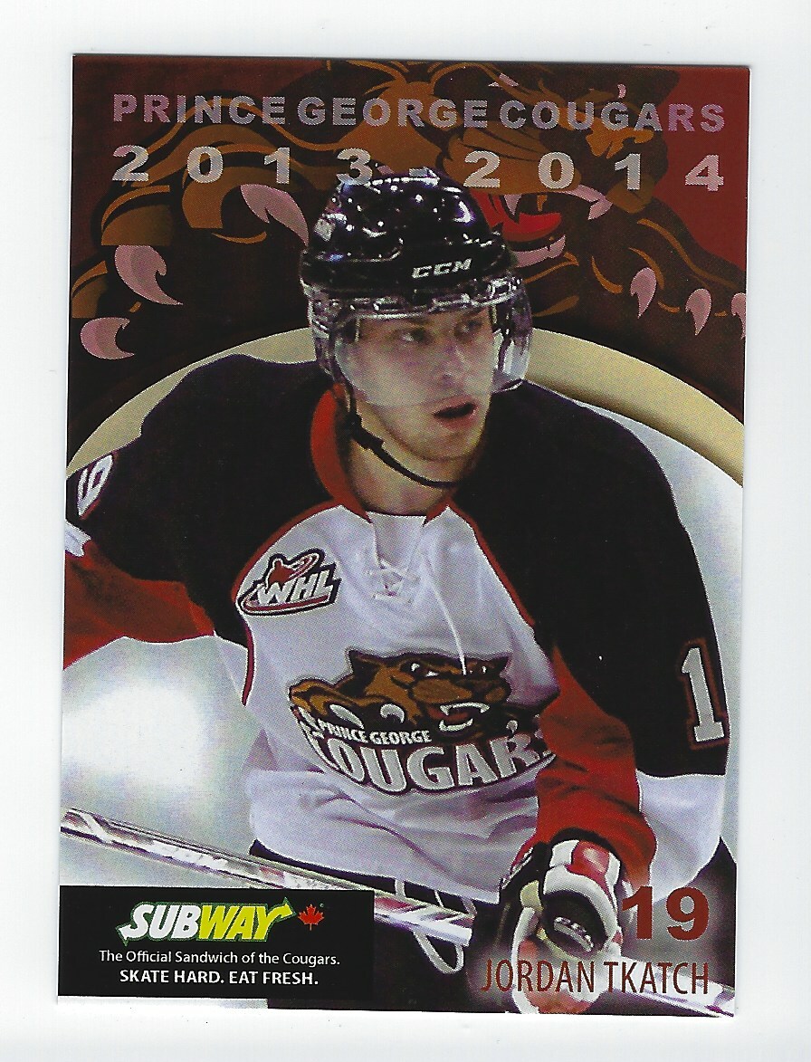 2013-14 Prince George Cougars (WHL) Jordan Tkatch | eBay