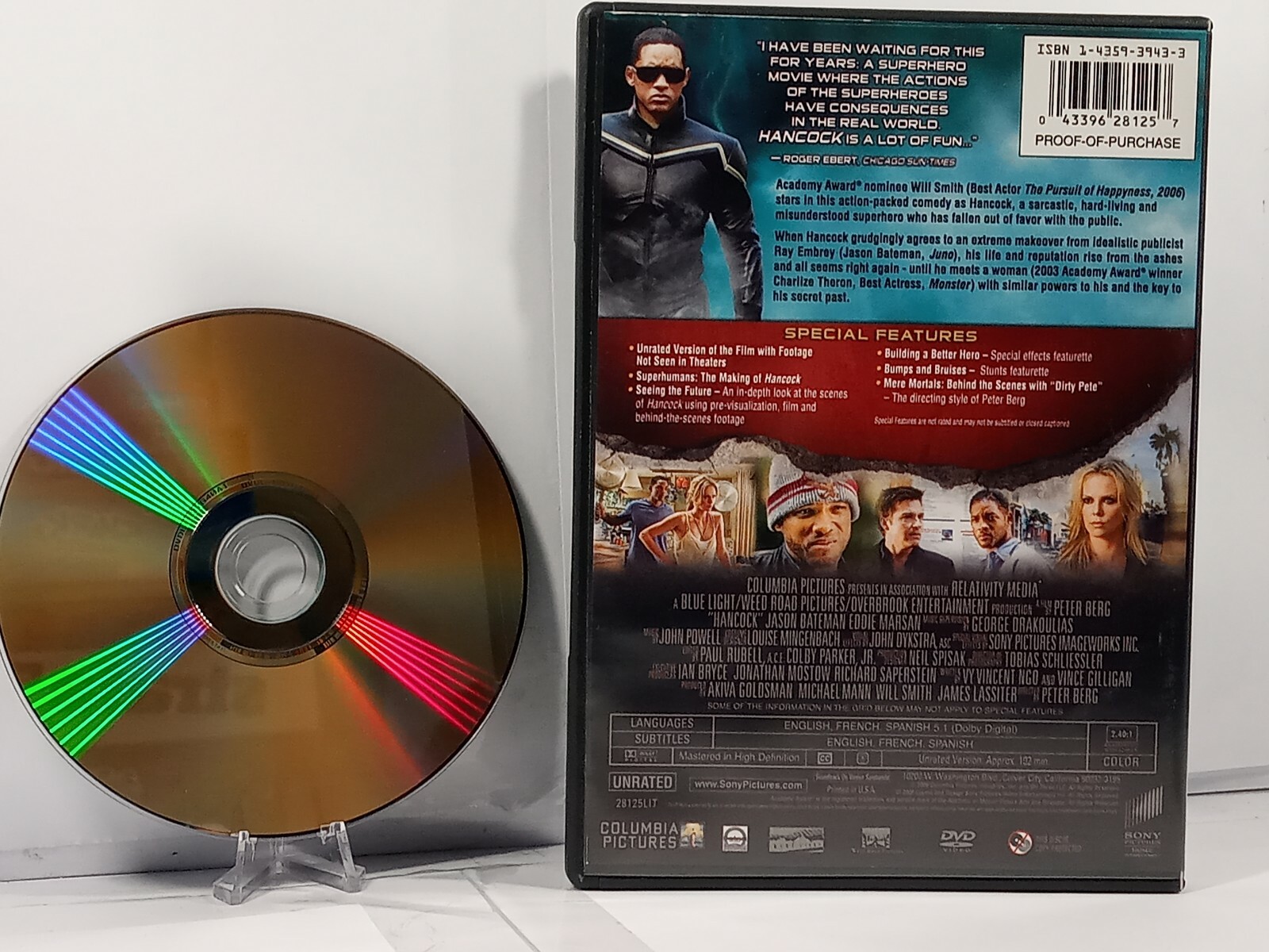 Hancock (DVD, 2008, Widescreen) 43396281257 | eBay