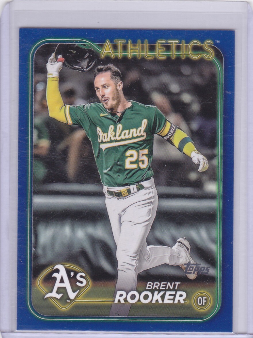 2024 Topps Series 1 #186 Brent Booker ROYAL BLUE Oakland A's | eBay