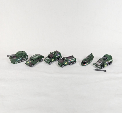 Miniature Military Vehicle Lot Vintage Toy Century Green Army Trucks ...