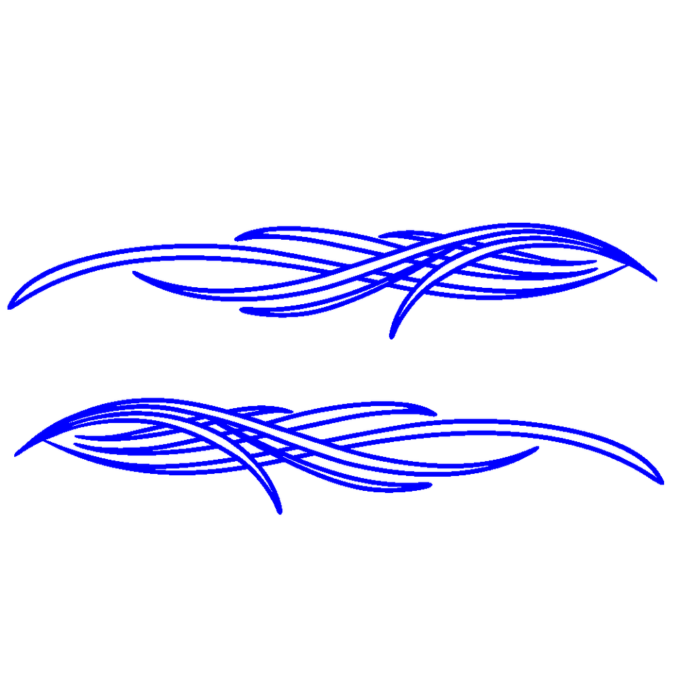Pinstripe Decal Pair -Many Sizes and Colors to Choose From- Free US ...