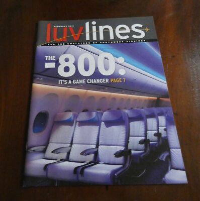 SOUTHWEST AIRLINES LUV LINES FEBRUARY 2011 LUVLINES | eBay