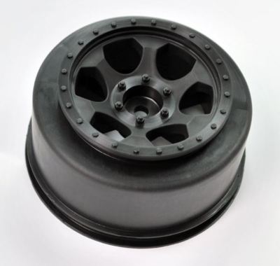 DE Racing Black Trinidad SC Wheel, Slash Rear, Slash 4x4, HPI Blitz ...
