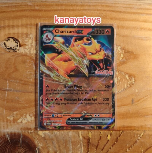 Pokemon Indonesia GOOD DAY Promo Stamped Charizard EX 144/SV-P | eBay