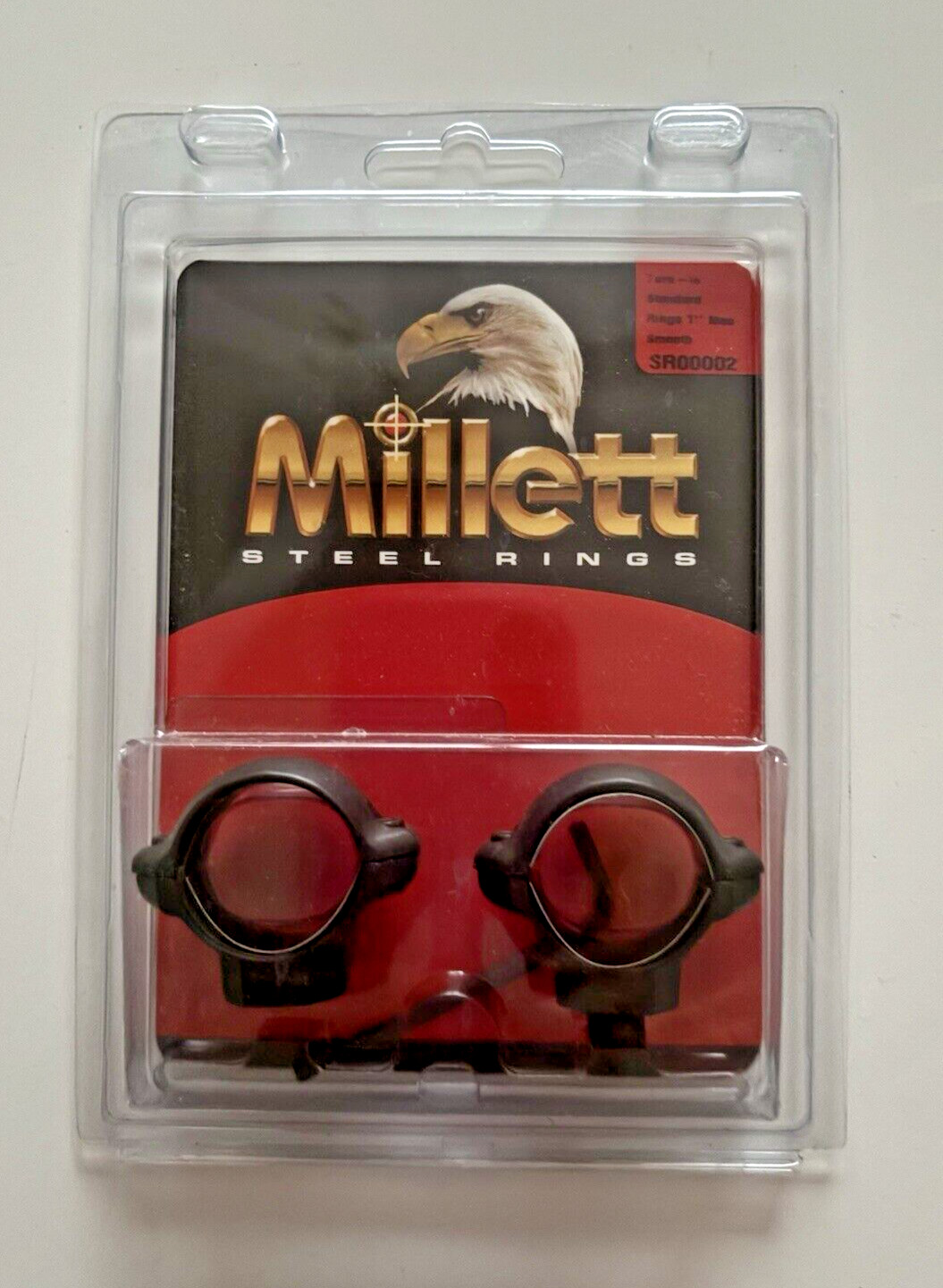 Millett SR00002 1 Inch Medium Steel Rings - Sporting Goods Mounts