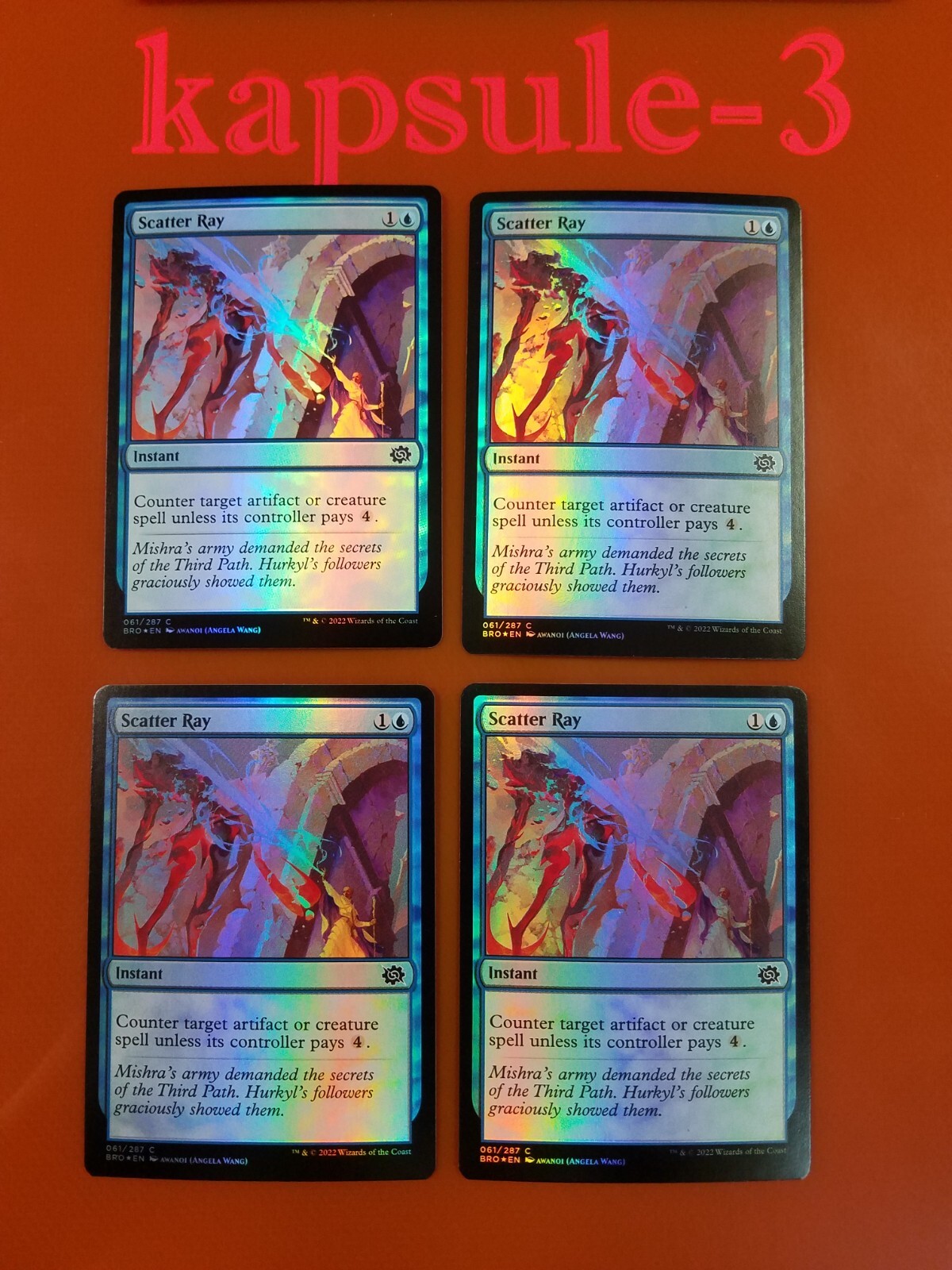 4x Scatter Ray | FOIL | The Brothers' War | MTG Magic Cards | eBay