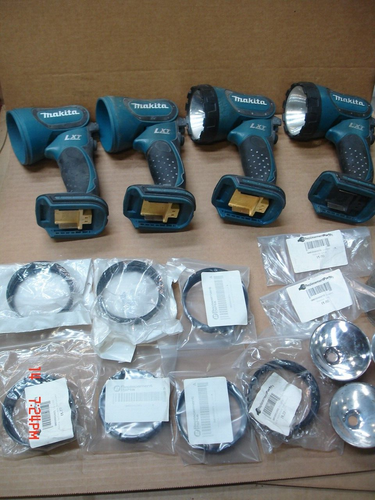 4 X MAKITA BML185 18V LXT FLASHLIGHTS LOT WITH PARTS READ | eBay