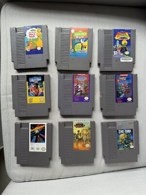 Nintendo NES Games Lot 9 Games Incl Power Punch II. Tested Authentic | eBay