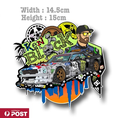 RIP Ken Block 43 Ken Block Skull Logo JDM DRIFT Driver Decal Sticker ...