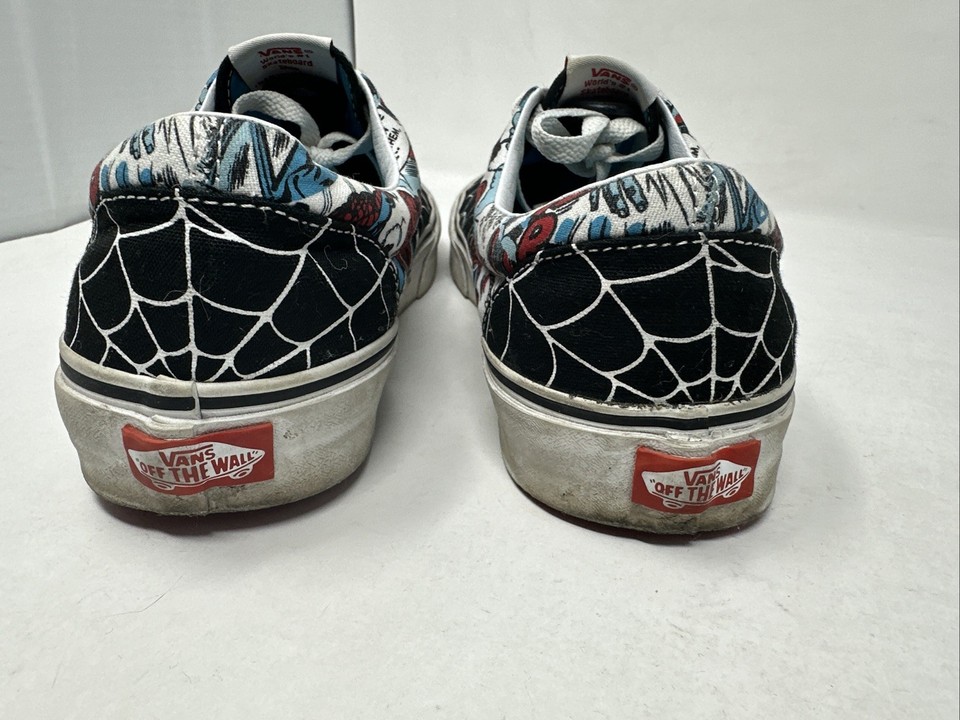 Vans Era Marvel Comics Spiderman Colab Shoes Men 7.5 Women 9 w/Damaged ...
