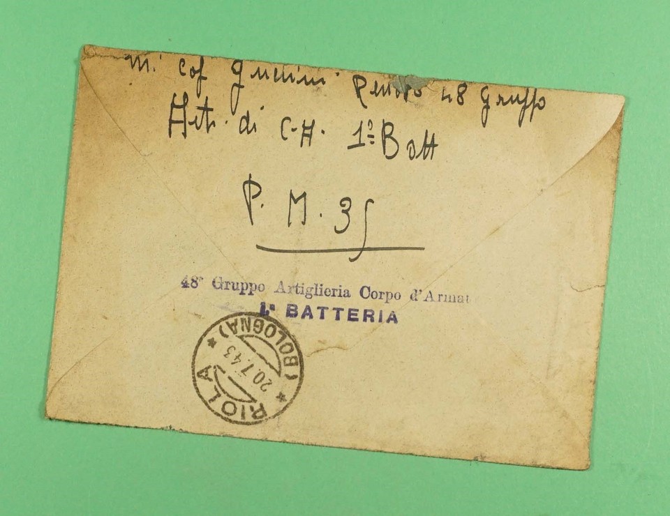 DR WHO 1943 ITALY WWII POSTA MILITARE 35 TO RIOLA R04521 | eBay