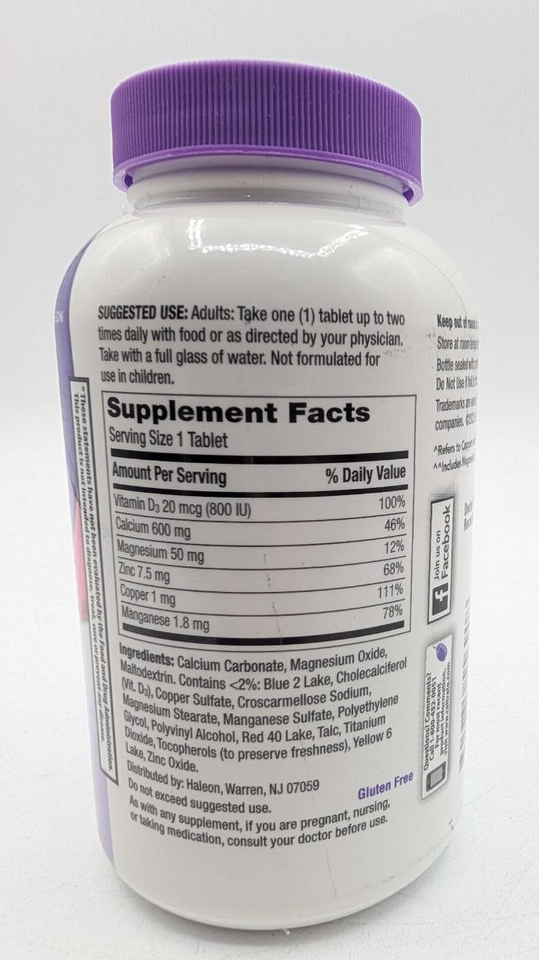 Caltrate 600+D3 Plus Minerals Calcium & Vitamin D Supplement Tablets - 165 Ct | eBay