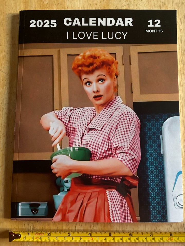 I Love Lucy - 2025 - 12-Month Calendar Planner Book - Lucille Ball | eBay