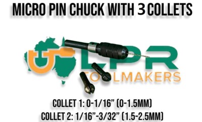 Micro Pin Chuck Vice Set 4pc - Holds upto 2.5mm Drills | eBay Australia
