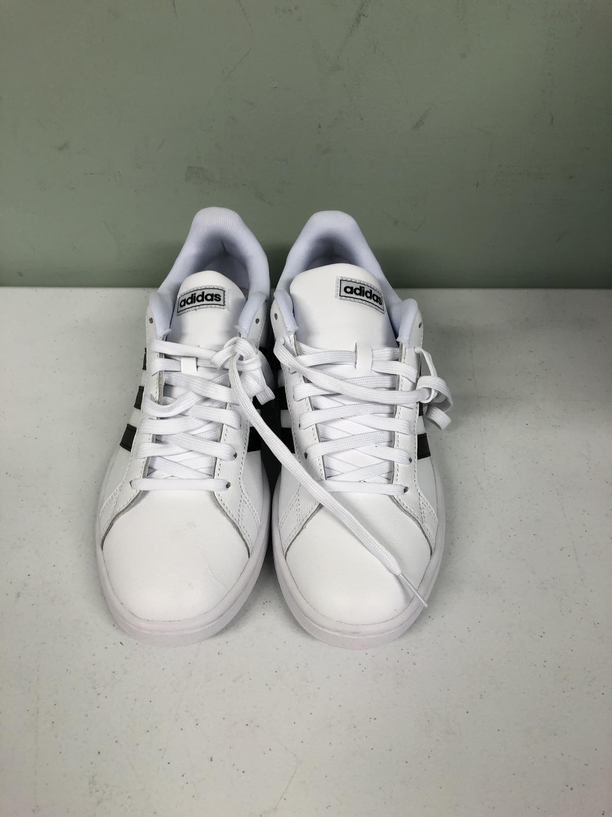 adidas Men's Grand Court Tennis Sneaker F36392 White/Black/White Size 8 ...