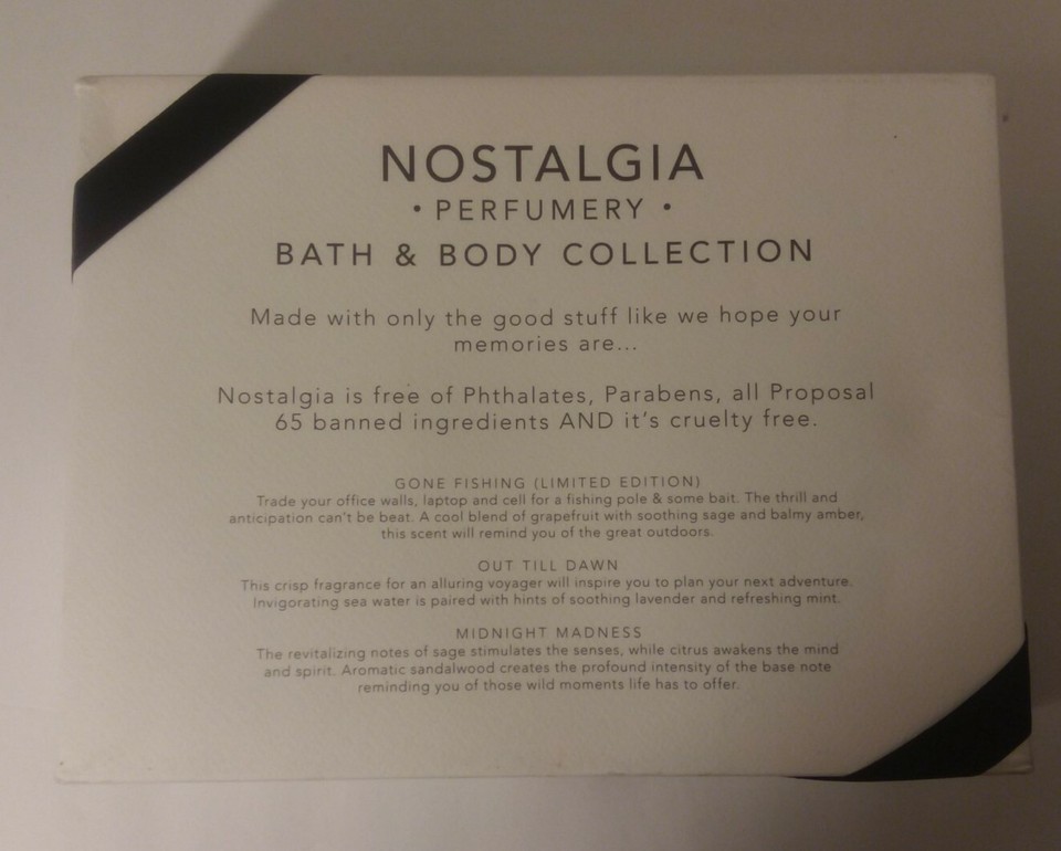 Nostalgia Perfumery Limited Edition Assorted Cologne Gift Set Men, Bath ...