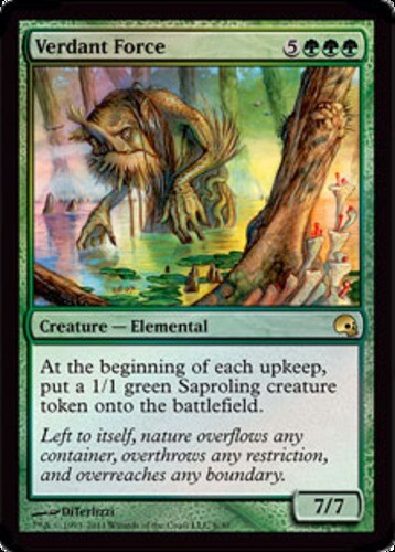 1 x Verdant Force - Foil - Premium Deck Series: Graveborn - Moderate ...