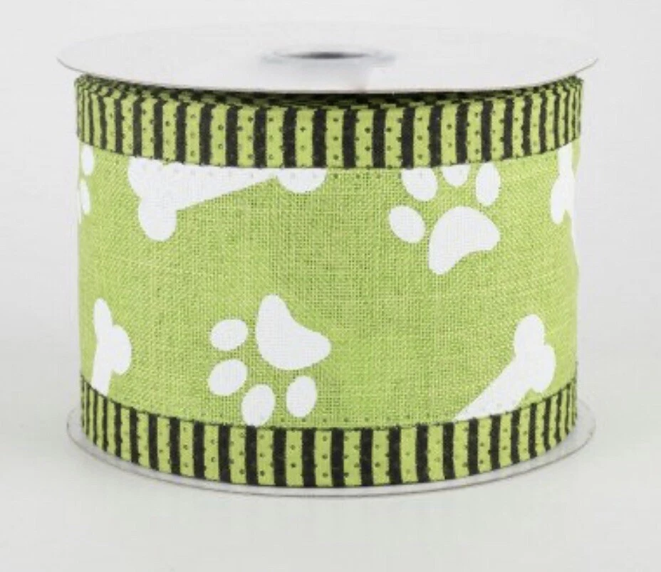 Lime Green Paw Print