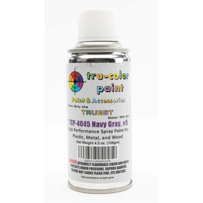Tru-Color 4045 Navy Gray #5 High Performance Spray Paint 4.5oz | eBay