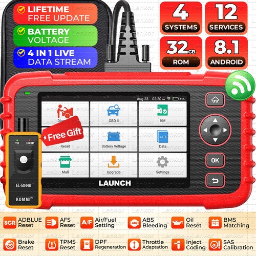 LAUNCH CRP129X V2.0 OBD2 Scanner Engine ABS SRS Code Reader Car ...