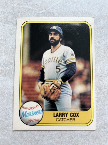 1981 Fleer #604 Larry Cox MLB Seattle Mariners | eBay