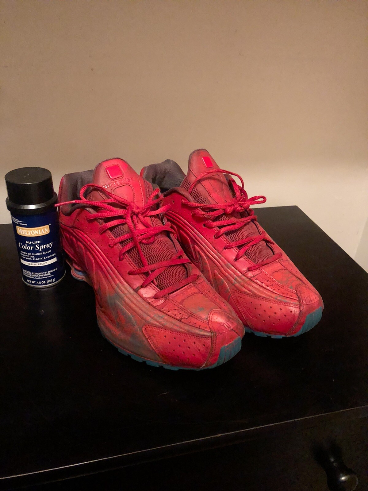 Nike Shoz R4 Green (Red DIY Shoe Paint Included ) Men… - Gem