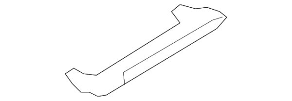 85070-1KA0A Nissan Moulding-rear bumper 850701KA0A, New Genuine OEM ...