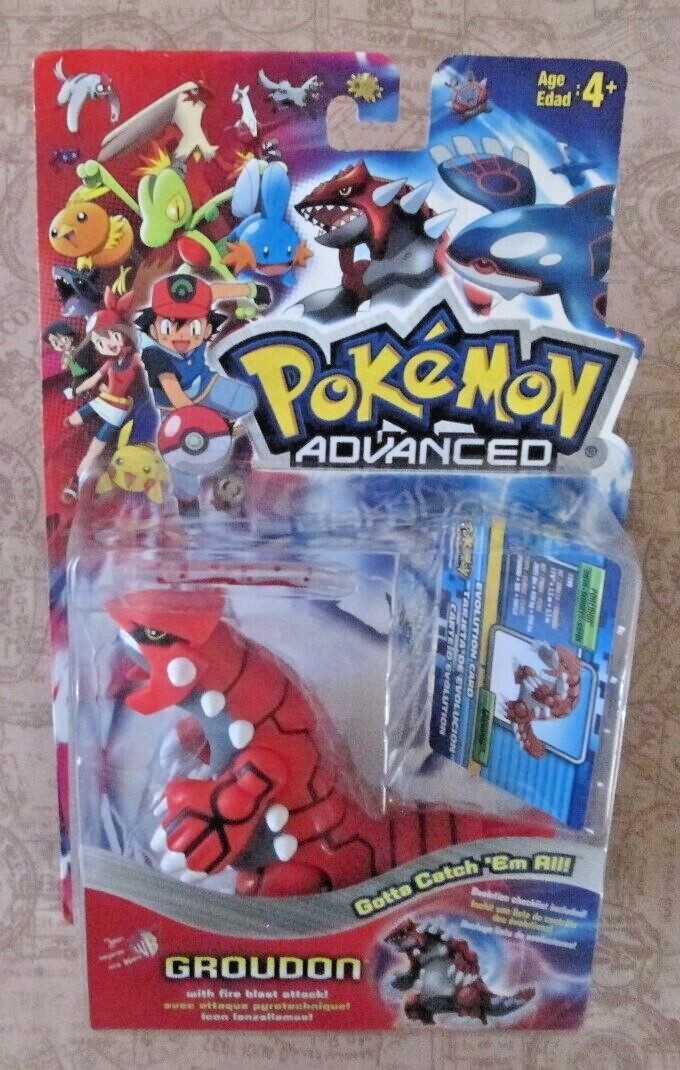 POKEMON ADVANCED GROUDON FIGURE HASBRO 2003 RARE!! | eBay
