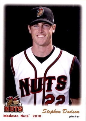 2010 Modesto Nuts Grandstand #6 Stephen Dodson Athens Georgia GA ...