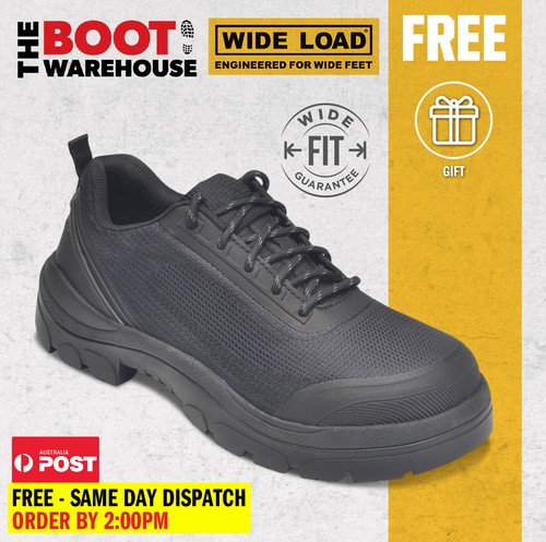 Wide Load 290BSC - 6E Extra Wide, Black Composite Toe Safety Shoe ...