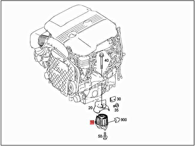 Genuine MERCEDES Cls C218 W218 X218 Coupe Front right Engine mount ...