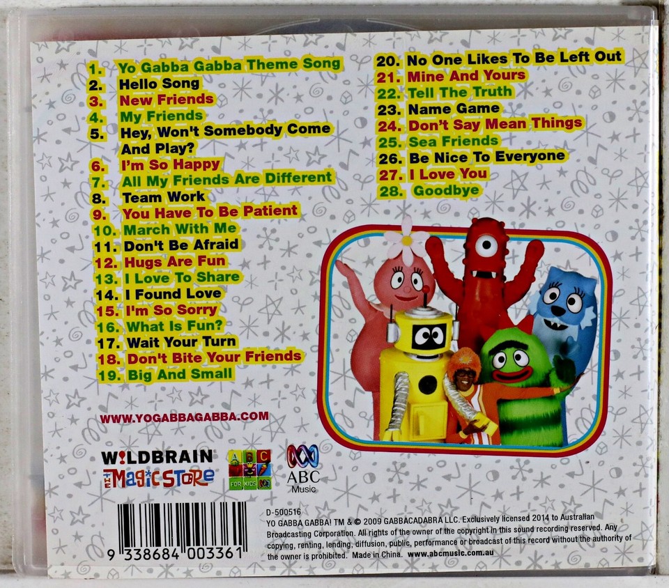 Yo Gabba Gabba! Hello Friends - ABC For Kids CD | eBay