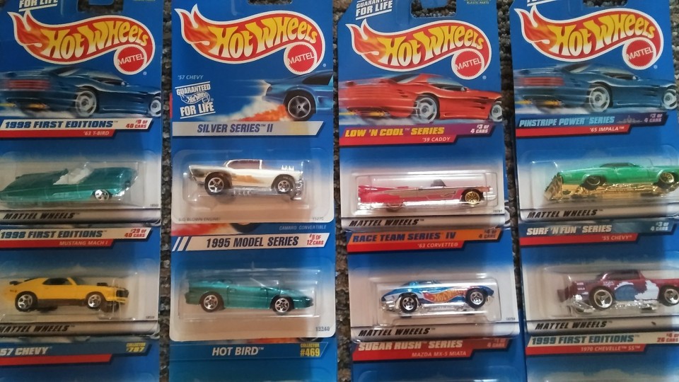 Lot of 20 NOS 1995-2000 Blue Card Hot Wheels First Editions & Other ...