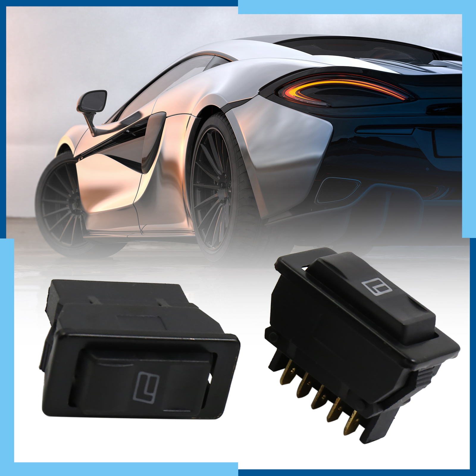 Universal Pack(2) 12V Car Power Window Switch with Wiring Harness ...