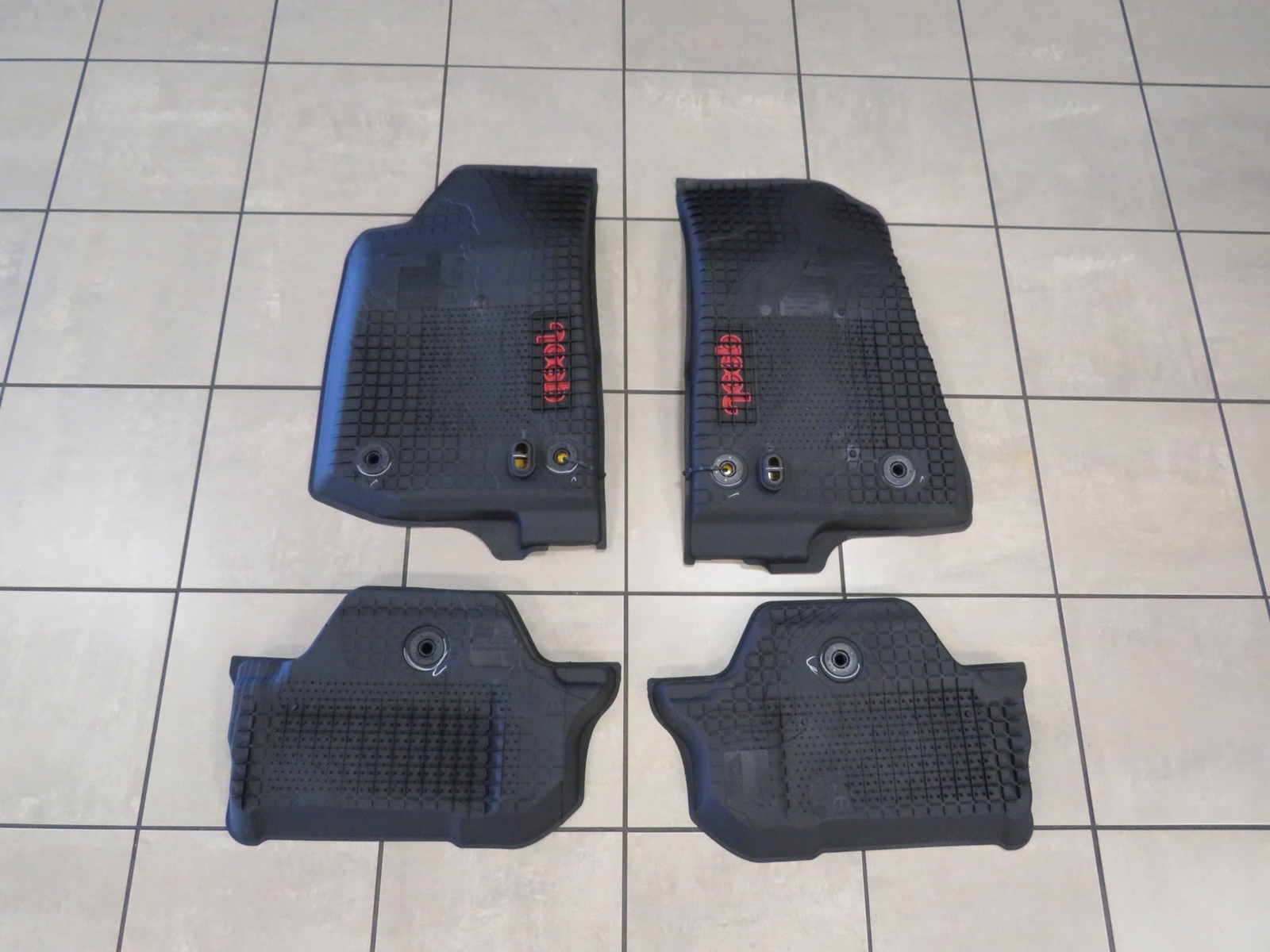 JEEP WRANGLER JL 2 Door Rubber Weather Black Floor Slush Mats NEW OEM ...