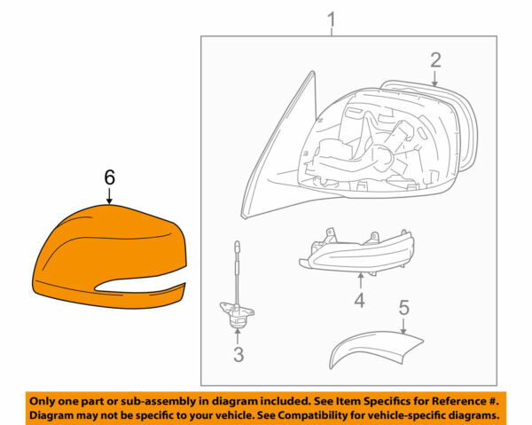 87945-60060-J0 Toyota Cover outer mirror lh 8794560060J0 Genuine OEM ...