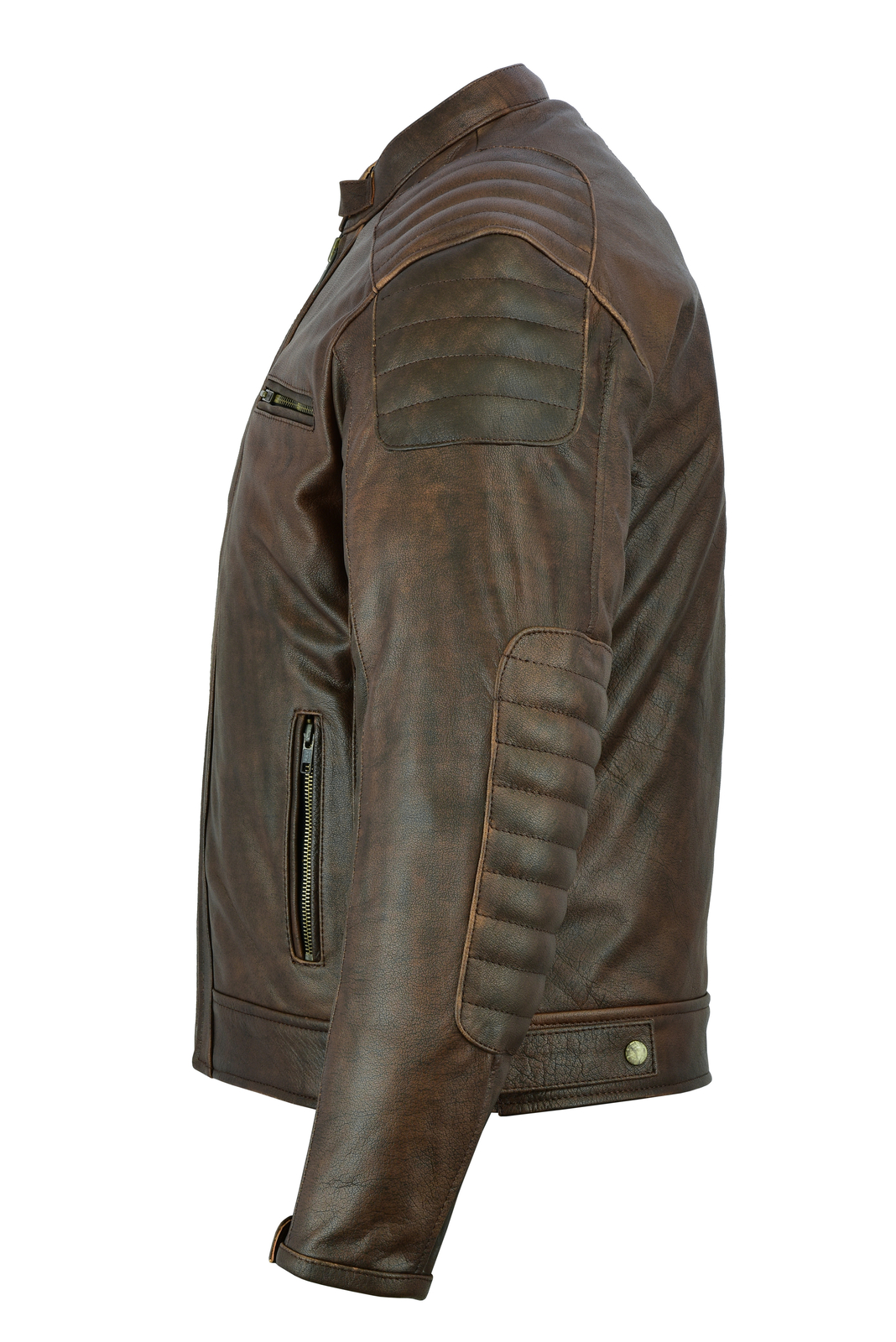 Leather Motorbike Motorcycle Jacket With Genuine CE Protective Biker ...
