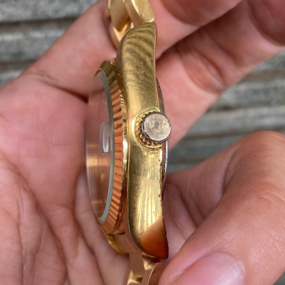 RARE Solvil et Titus President Day Date Automatic ETA Gold Vintage Men ...