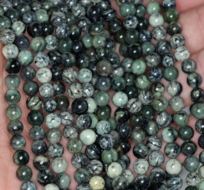 8MM FOREST JADE GEMSTONE ROUND LOOSE BEADS 15.5" | eBay