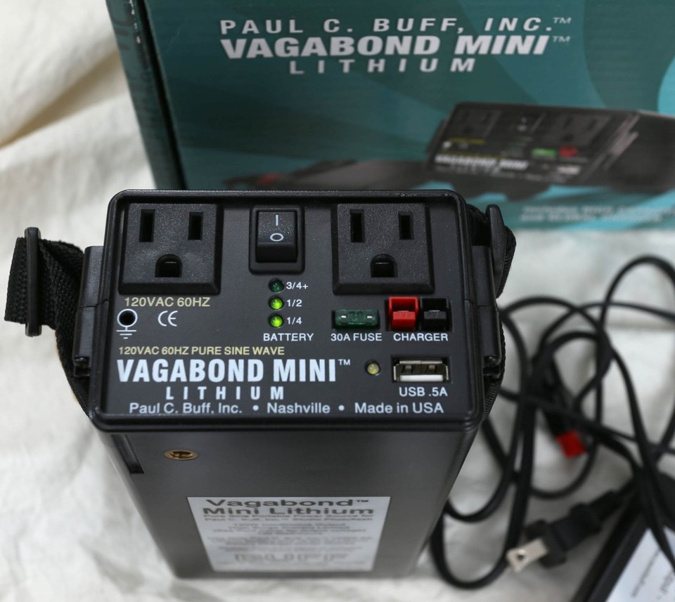 Paul C. Buff Vagabond Mini Lithium Portable Battery - W/BOX-Charger ...