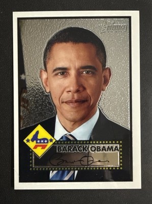 2009 Topps American Heritage Heroes Chrome #'d 775/1776 Barack Obama # ...