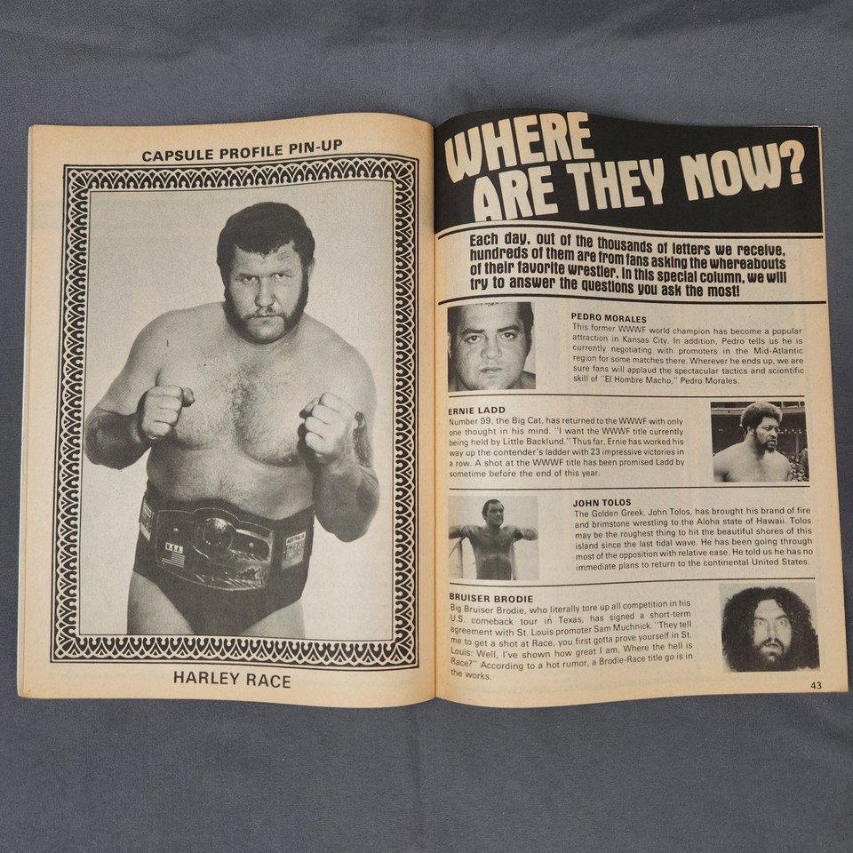 Inside Wrestling Magazine December 1978 Dusty Rhodes Bruno Sammartino ...