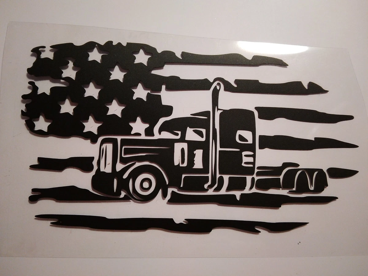 American Flag Semi Truck