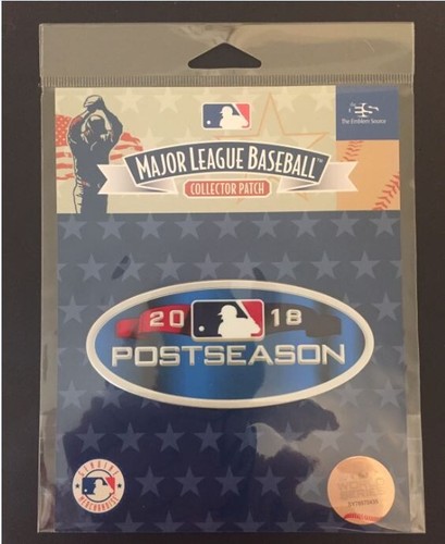 2018 OFFICIAL MLB POST SEASON EMBLEM PATCH BOSTON RED SOX LOS ANGELES ...